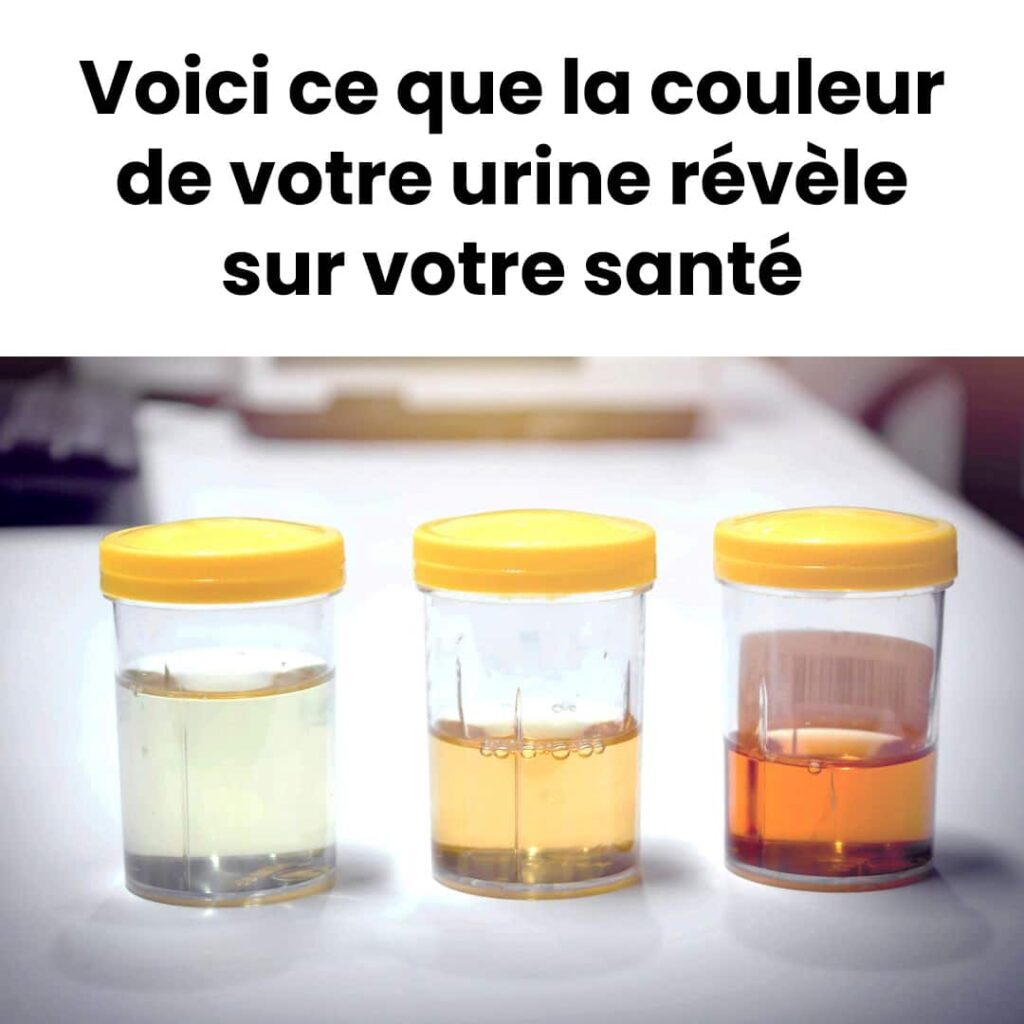 Découvrez les secrets cachés derrière la couleur de votre urine ...
